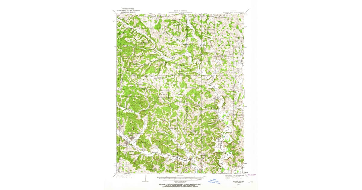 Old Maps of Gravel Hill, MO | Pastmaps