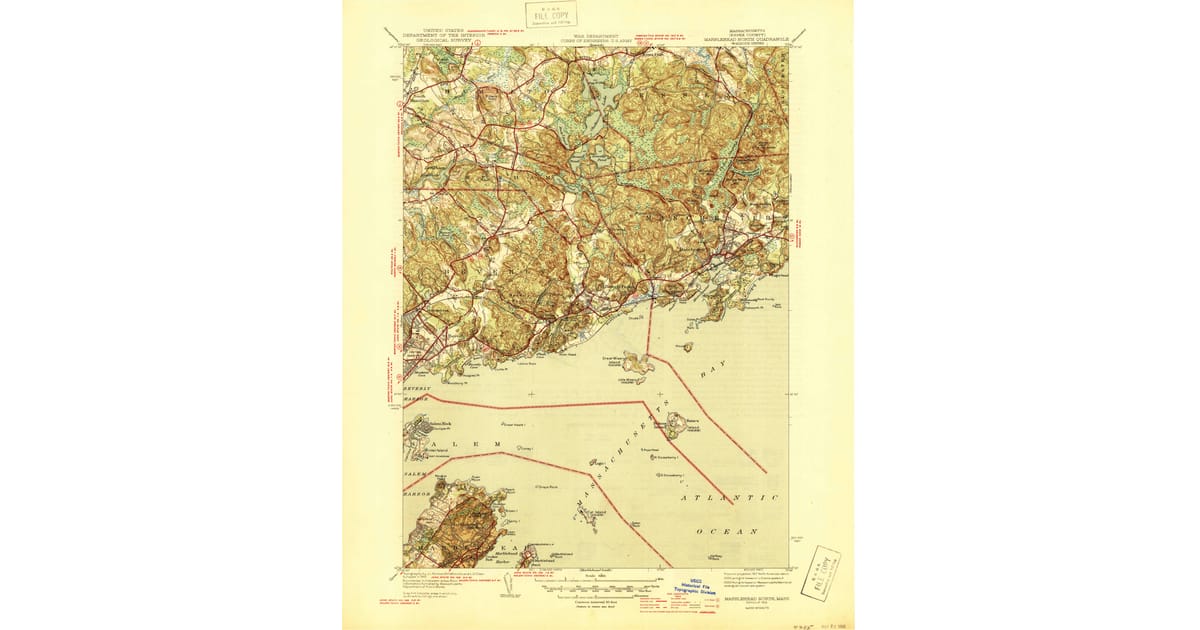 1945 Map of Marblehead North, Essex County, MA — High-Res | Pastmaps