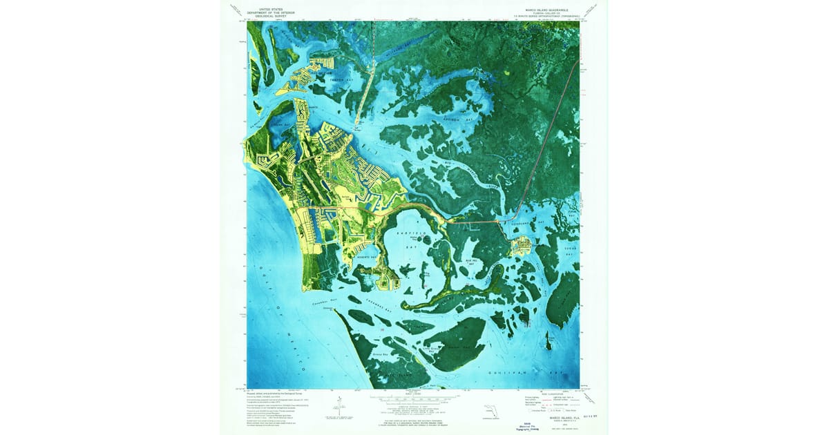 1970s Maps of Marco Shores–Hammock Bay, FL | Pastmaps