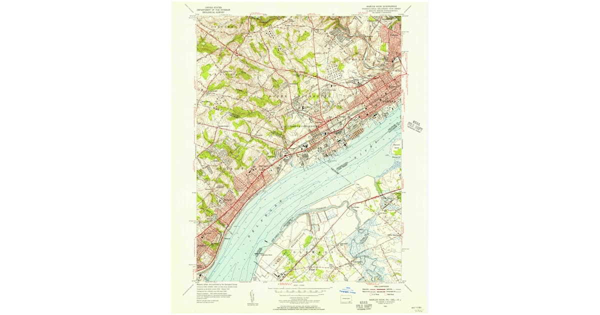 1950s Maps of Holly Hills, DE | Pastmaps