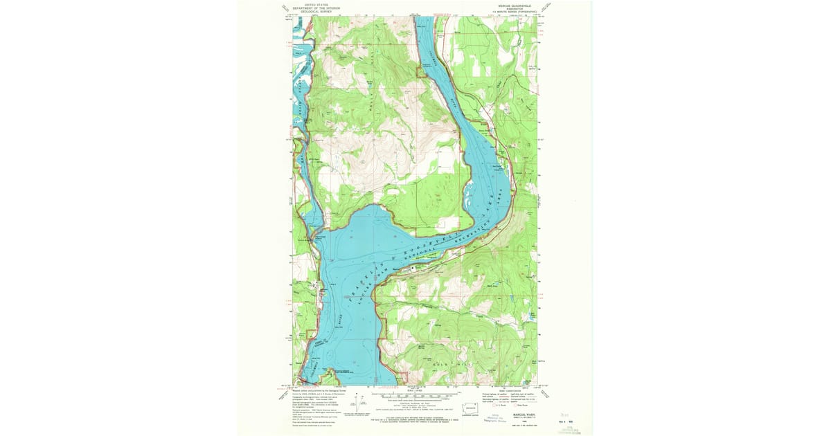 1969 Map of Marcus, WA — High-Res | Pastmaps