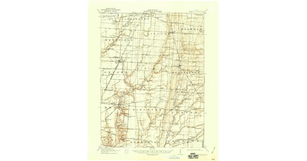 1910s Maps of Delaware County, OH | Pastmaps