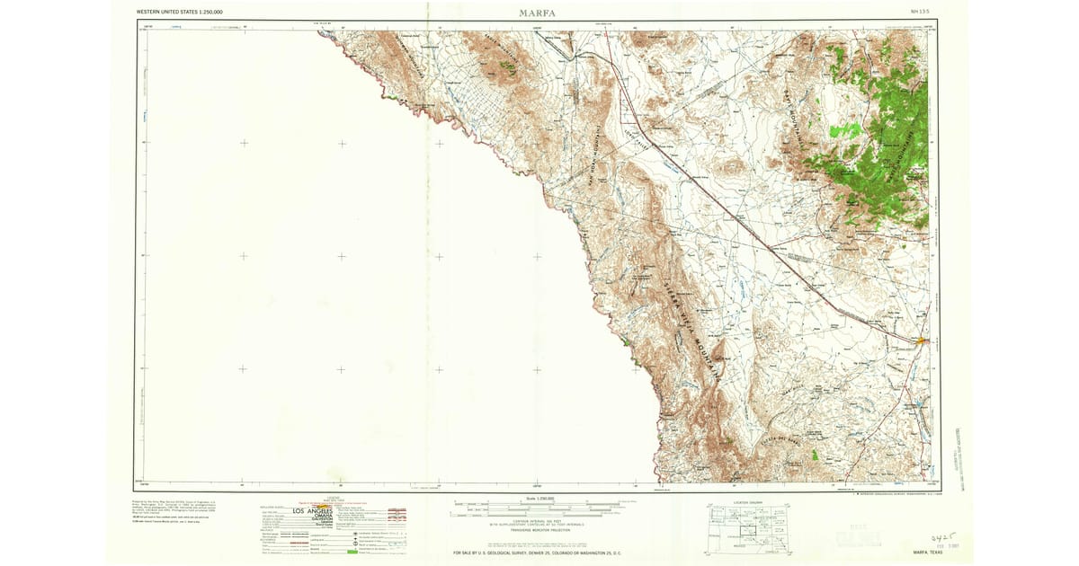 1965 Map of Marfa, TX — High-Res | Pastmaps