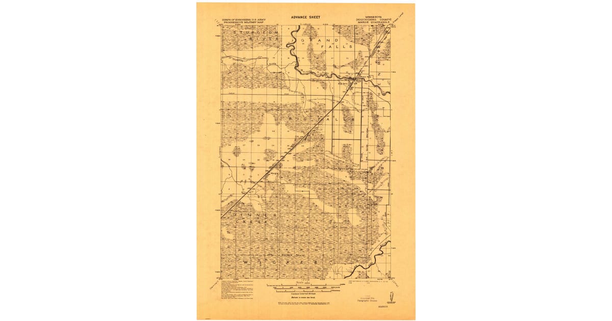 Old Maps of Big Falls, MN for Academic Research | Pastmaps