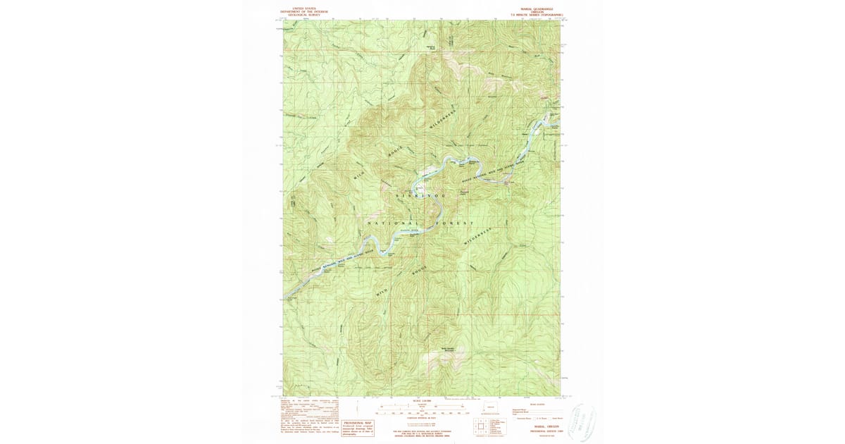 1989 Map of Marial, Curry County, OR — High-Res | Pastmaps