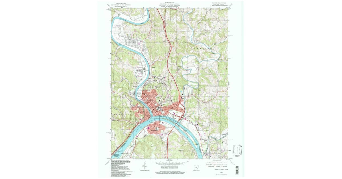 1994 Map of Marietta, OH — High-Res | Pastmaps
