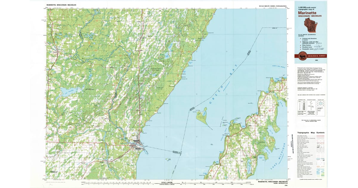1980s Maps of Egg Harbor, WI | Pastmaps
