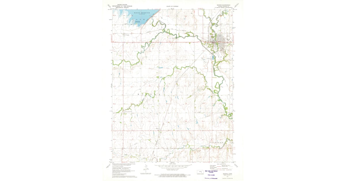 1971 Map of Marion, KS — High-Res | Pastmaps