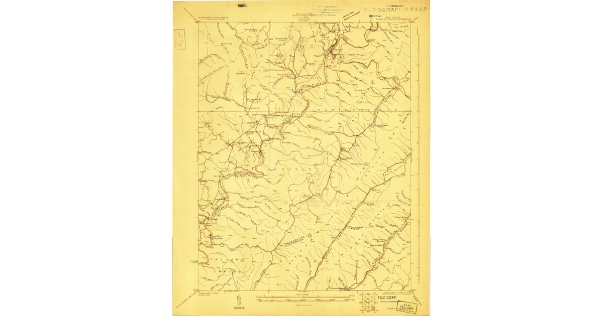 1900s (20th Century) Maps of Denmar, WV | Pastmaps