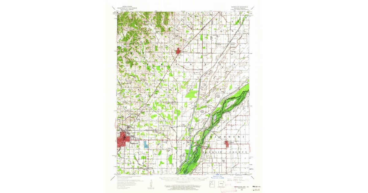 1958 Map of Marmaduke, AR — High-Res | Pastmaps