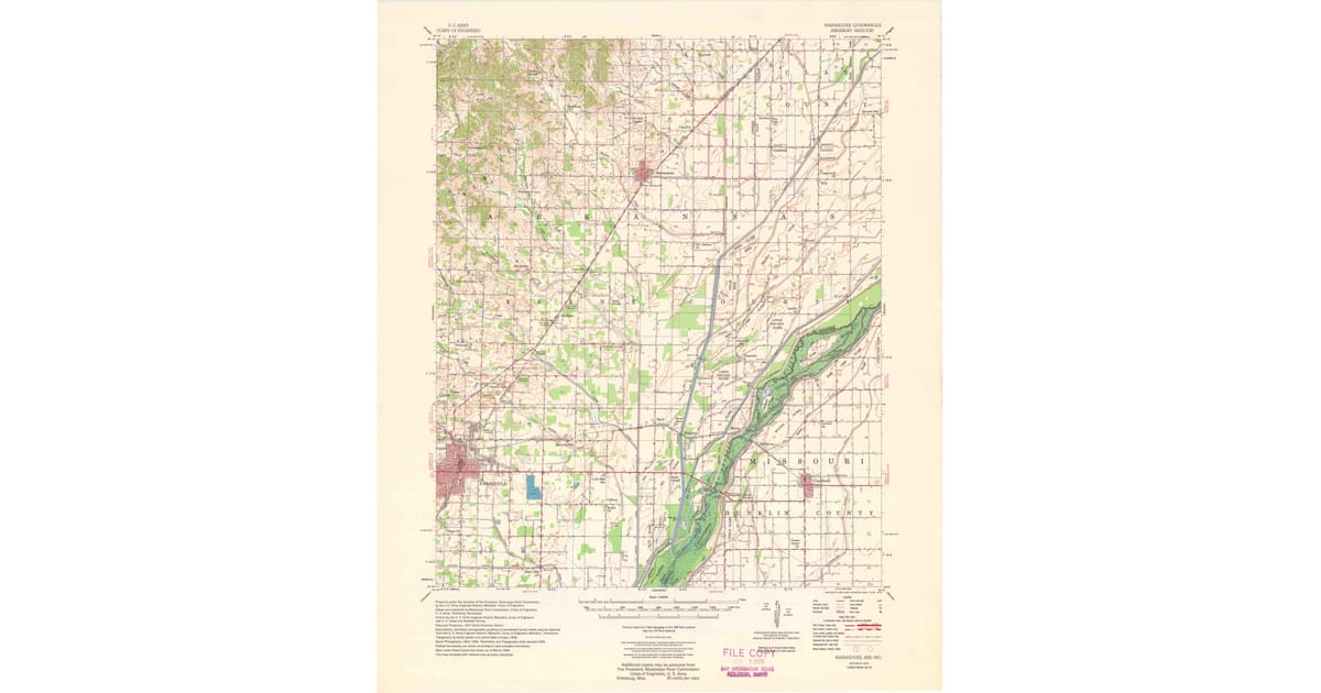 1959 Map of Marmaduke, AR — High-Res | Pastmaps