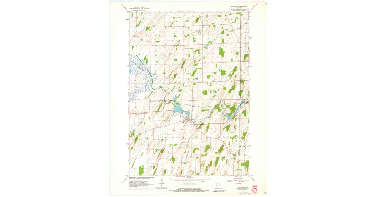 1962 Map of Marshall, WI — High-Res | Pastmaps