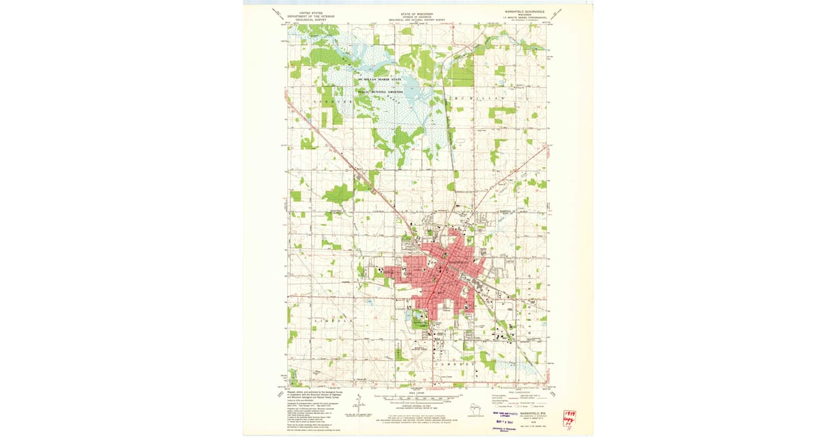 1970s Maps of Spencer, WI | Pastmaps