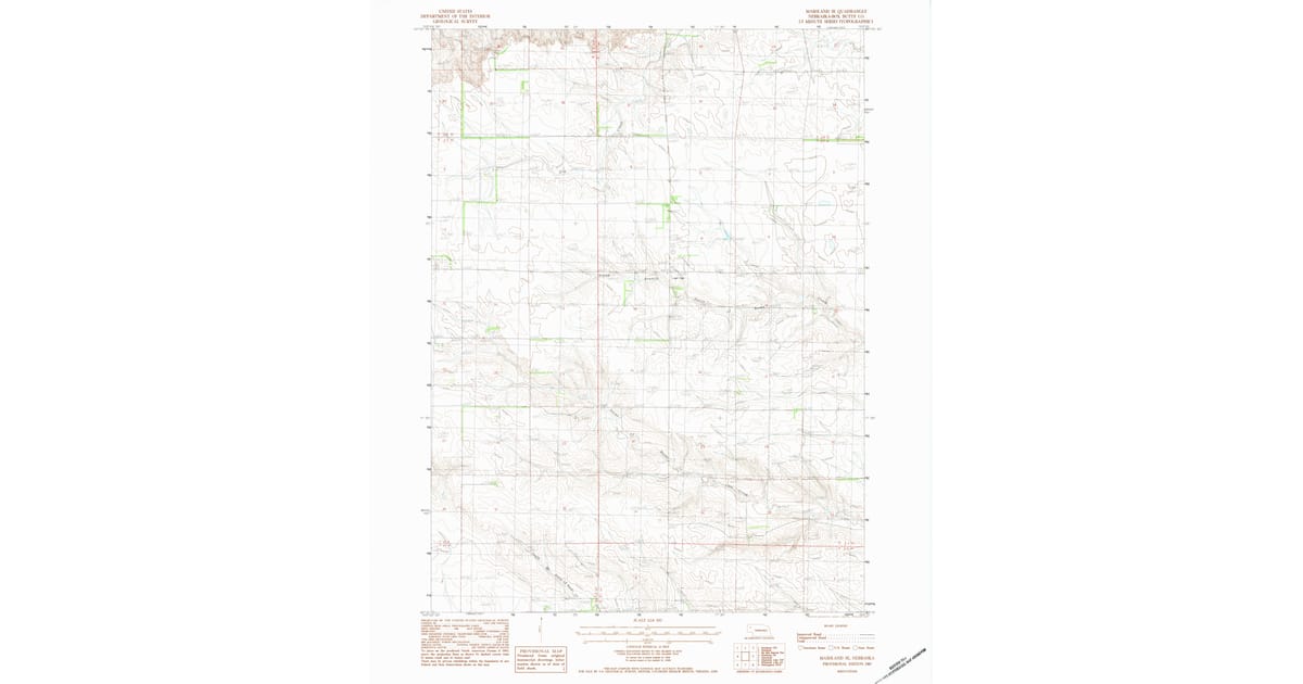 1983 Map of Marsland SE, Box Butte County, NE — High-Res | Pastmaps