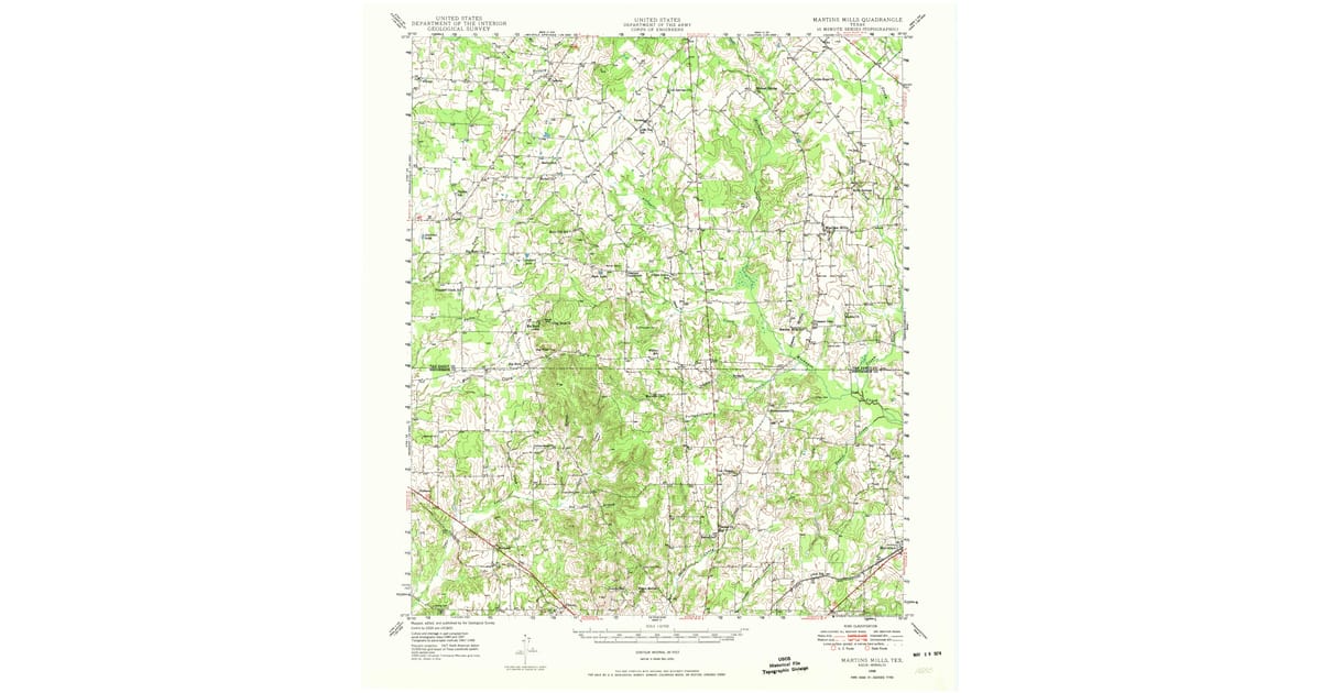 Old Maps of Jackson, TX for Hiking & Exploration | Pastmaps
