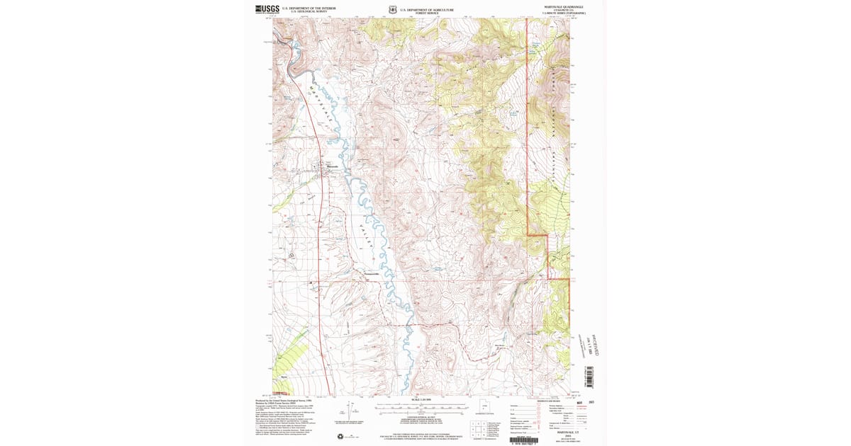 2000s (21st Century) Maps of Marysvale, UT | Pastmaps