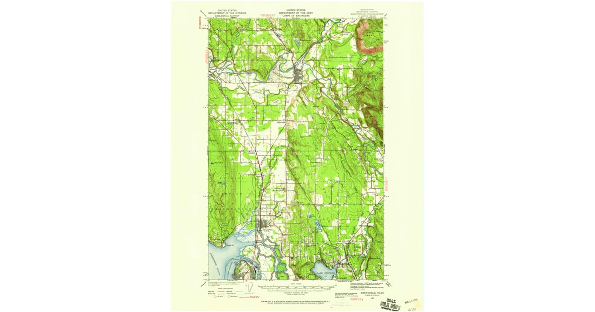 1940s Maps of Priest Point, WA | Pastmaps