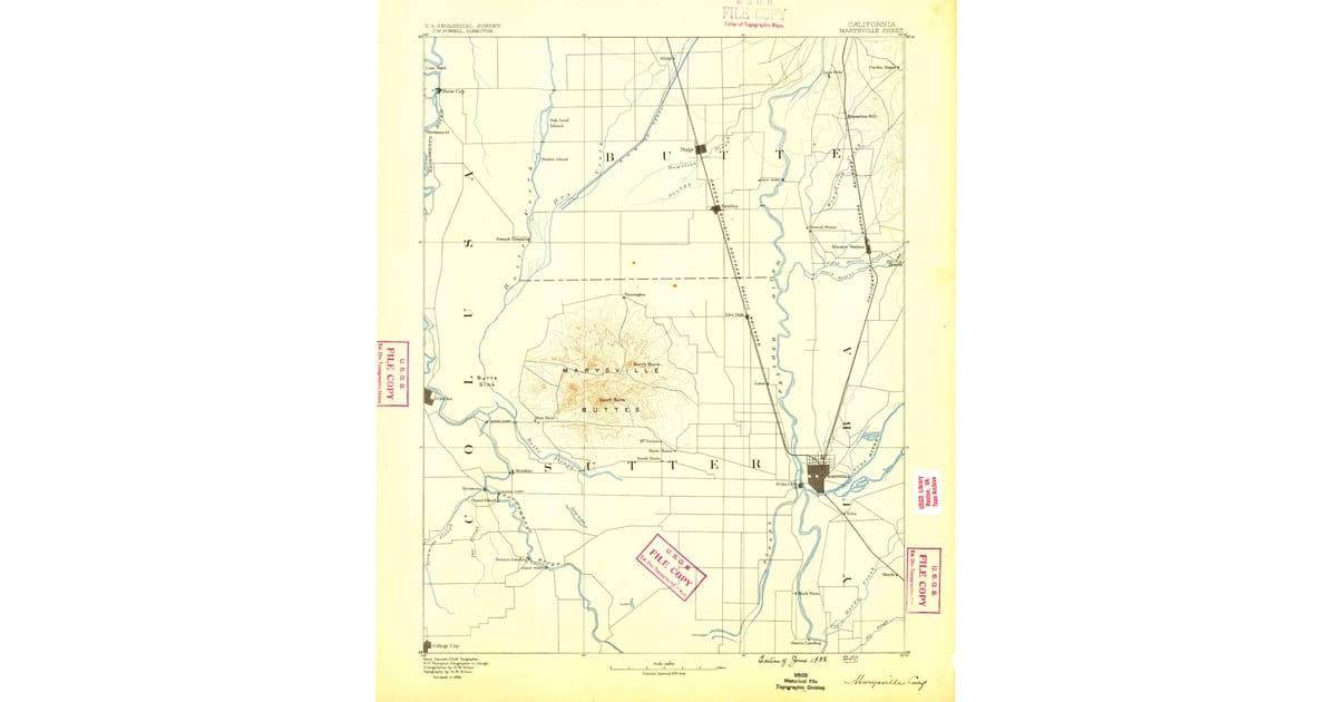 Old Maps of Live Oak, CA for Metal Detecting | Pastmaps