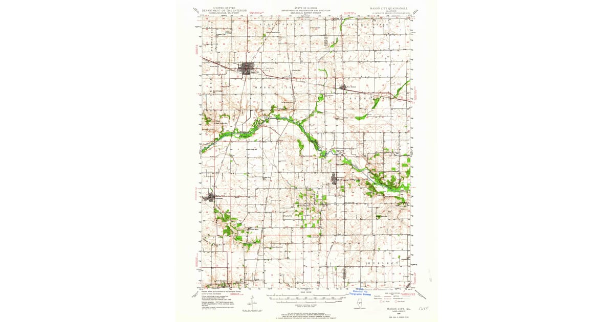 Old Maps of Middletown, IL for Metal Detecting | Pastmaps