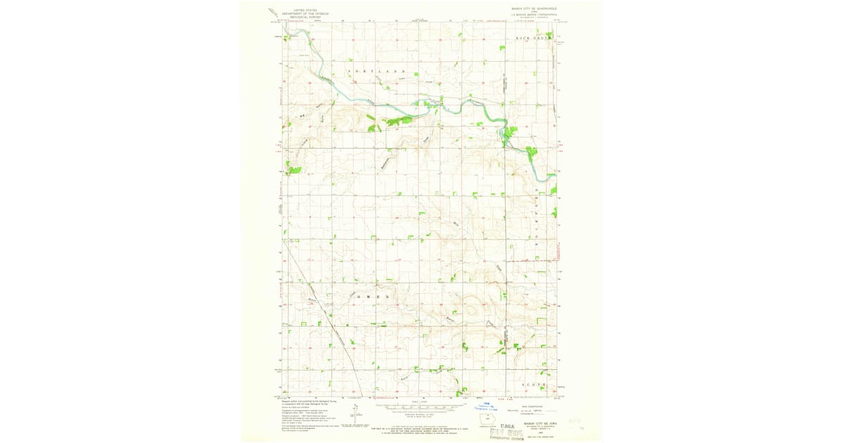 1959 Map of Mason City SE, Cerro Gordo County, IA — High-Res | Pastmaps