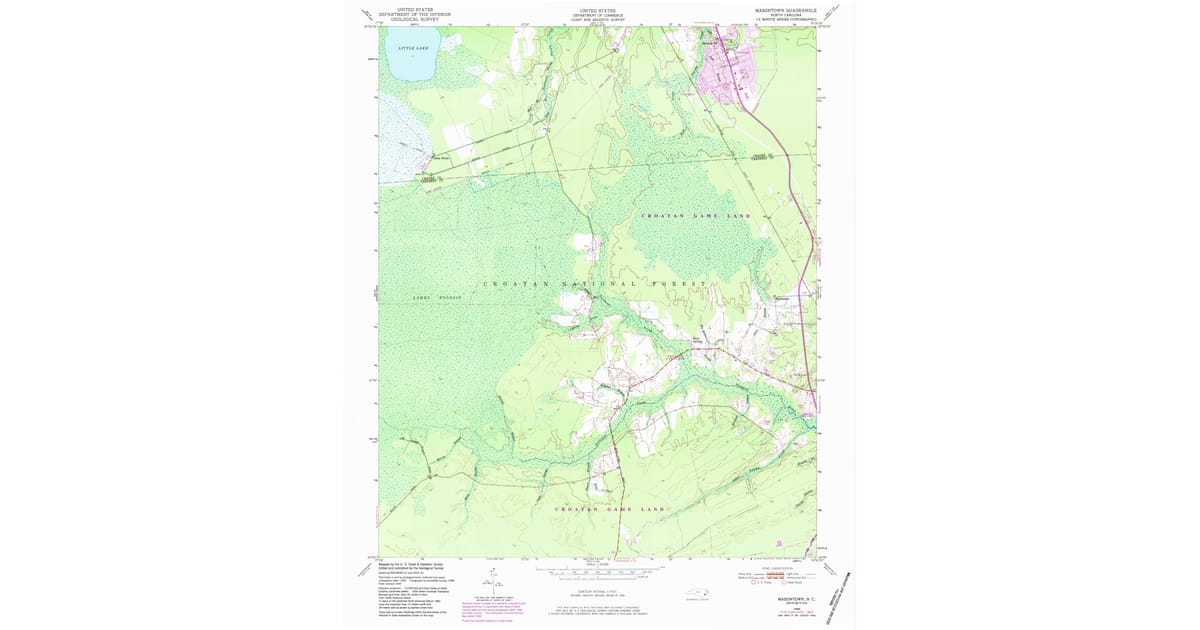 Old Maps of Conner Village, NC for Metal Detecting | Pastmaps