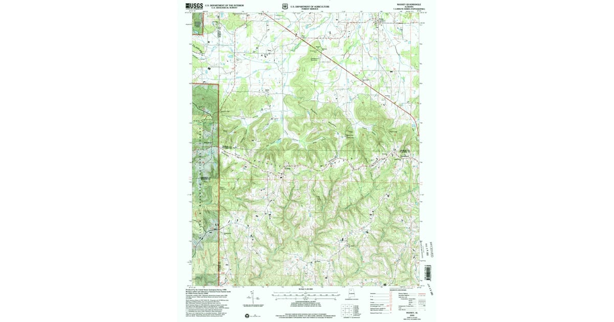 2000 Map of Massey, Cullman County, AL — High-Res | Pastmaps