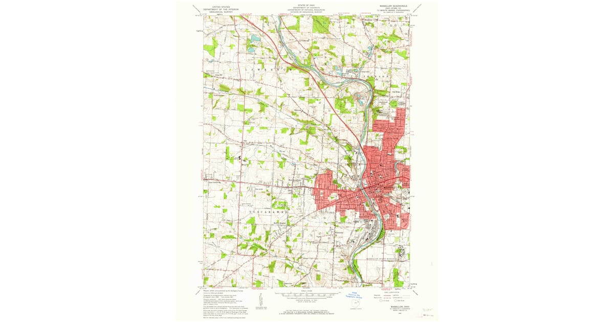 1961 Map of Massillon, OH — High-Res | Pastmaps