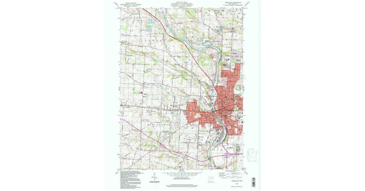 1994 Map of Massillon, OH — High-Res | Pastmaps