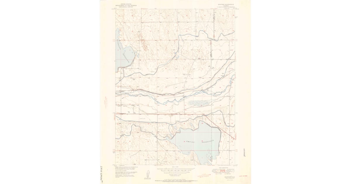 1951 Map of Masters, Weld County, CO — High-Res | Pastmaps