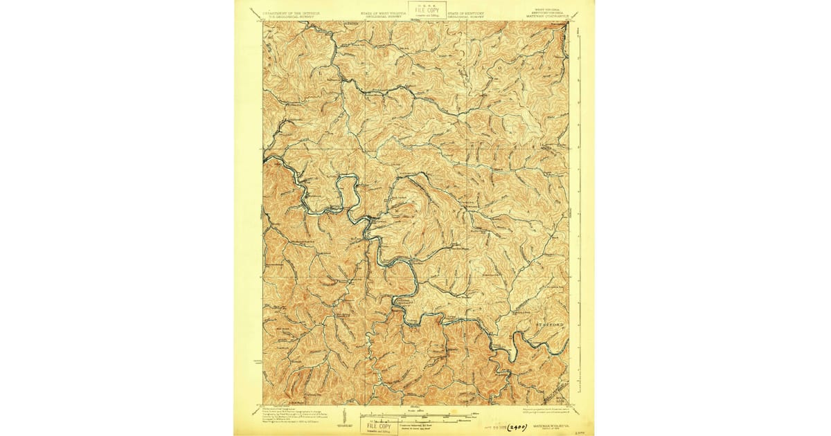 1928 Map of Matewan, WV — High-Res | Pastmaps