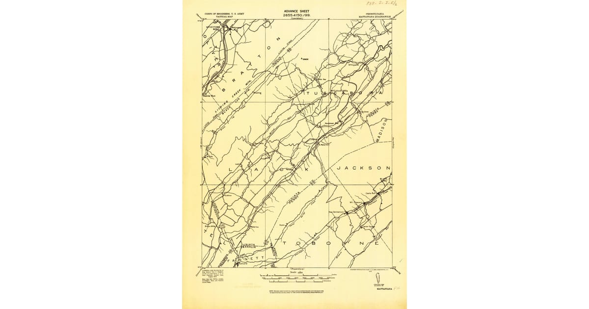 Old Maps of Mifflin County, PA for Academic Research | Pastmaps