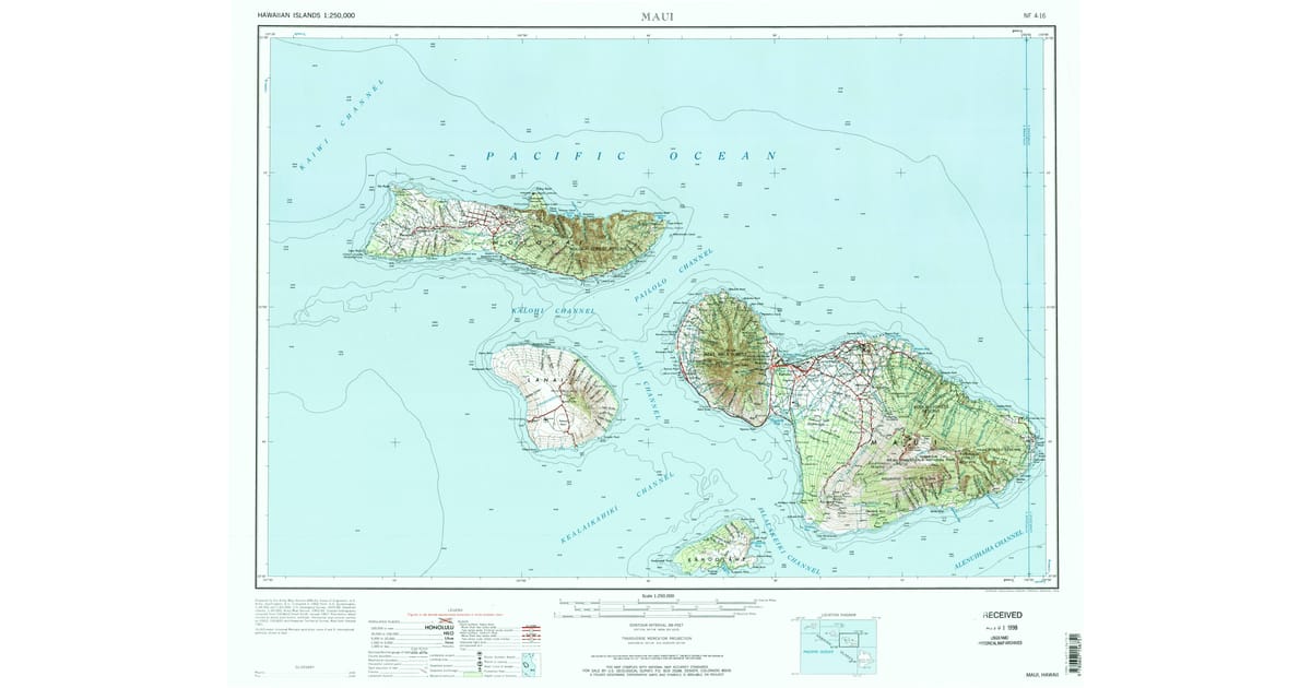 1970s Maps of Lahaina, HI | Pastmaps