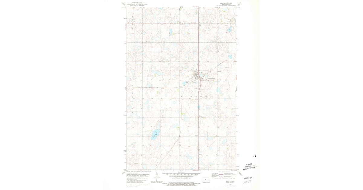 1980 Map of Max, ND — High-Res | Pastmaps