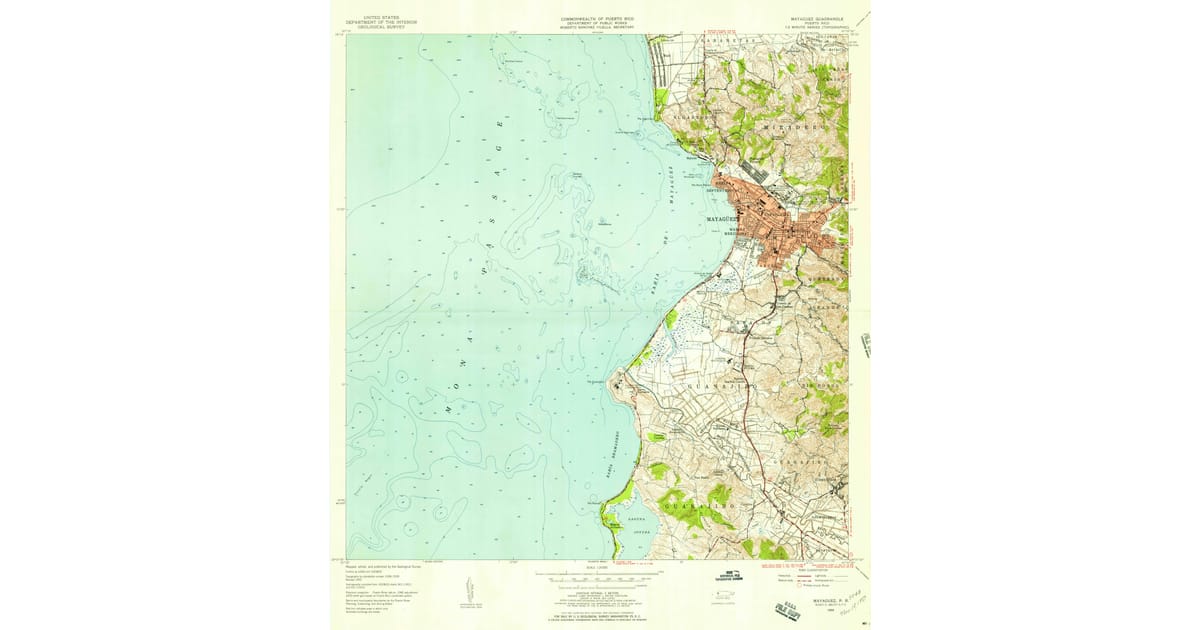 1950s Maps of Cabo Rojo | Pastmaps