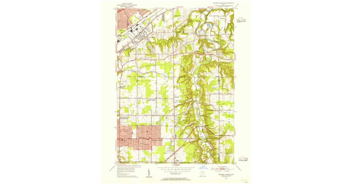 1953 Map of Mayfield Heights, OH — High-Res | Pastmaps