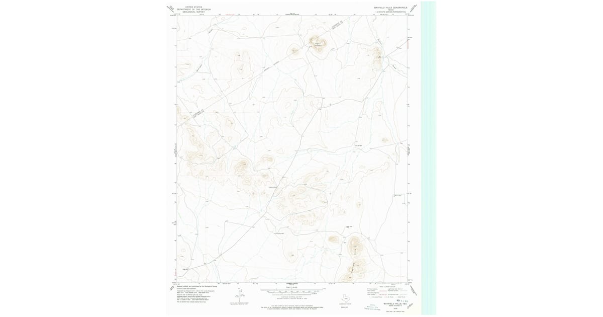 1978 Map of Mayfield Hills, Jeff Davis County, TX — High-Res | Pastmaps
