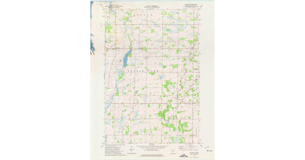 1974 Map of Mayhew, Benton County, MN — High-Res | Pastmaps