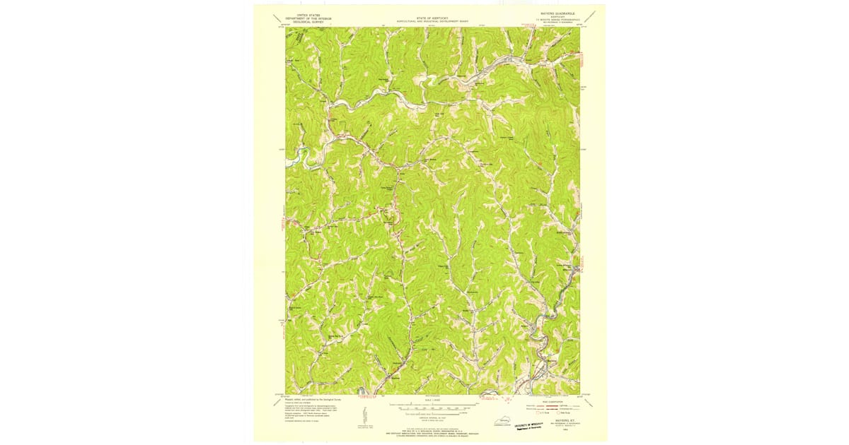 1954 Map of Mayking, KY — High-Res | Pastmaps