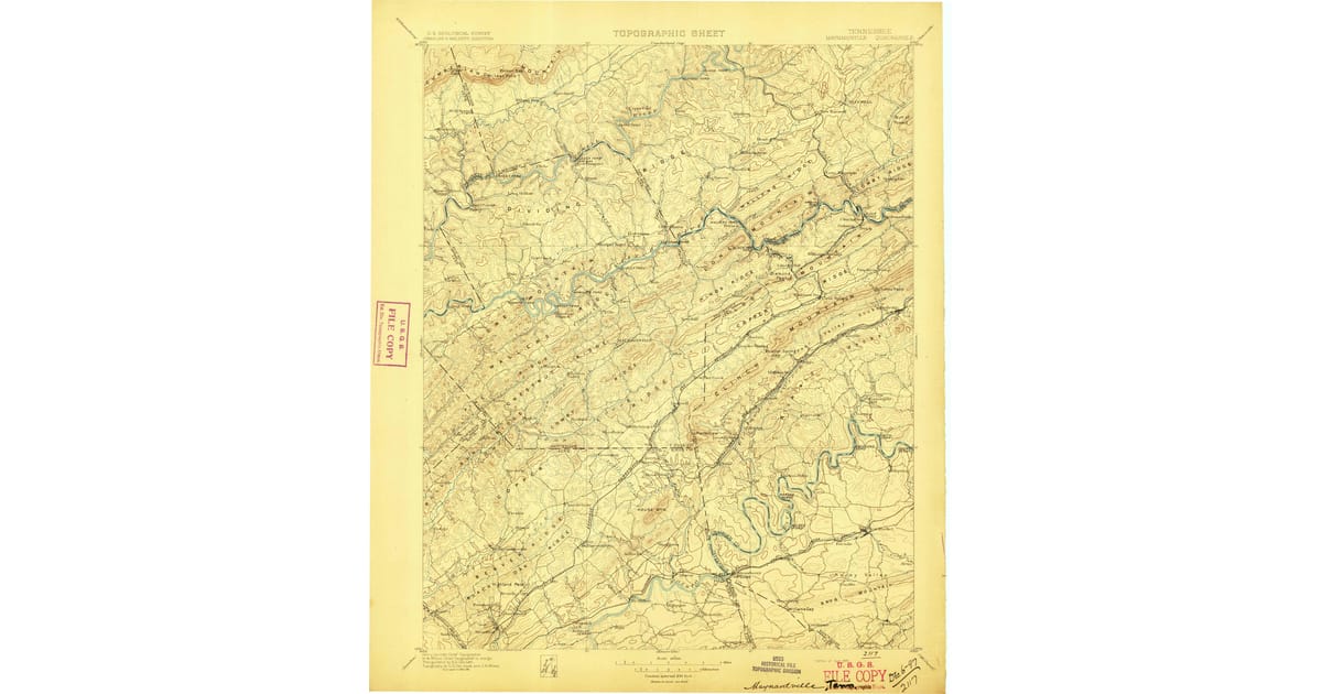 1897 Map of Maynardville, TN — High-Res | Pastmaps