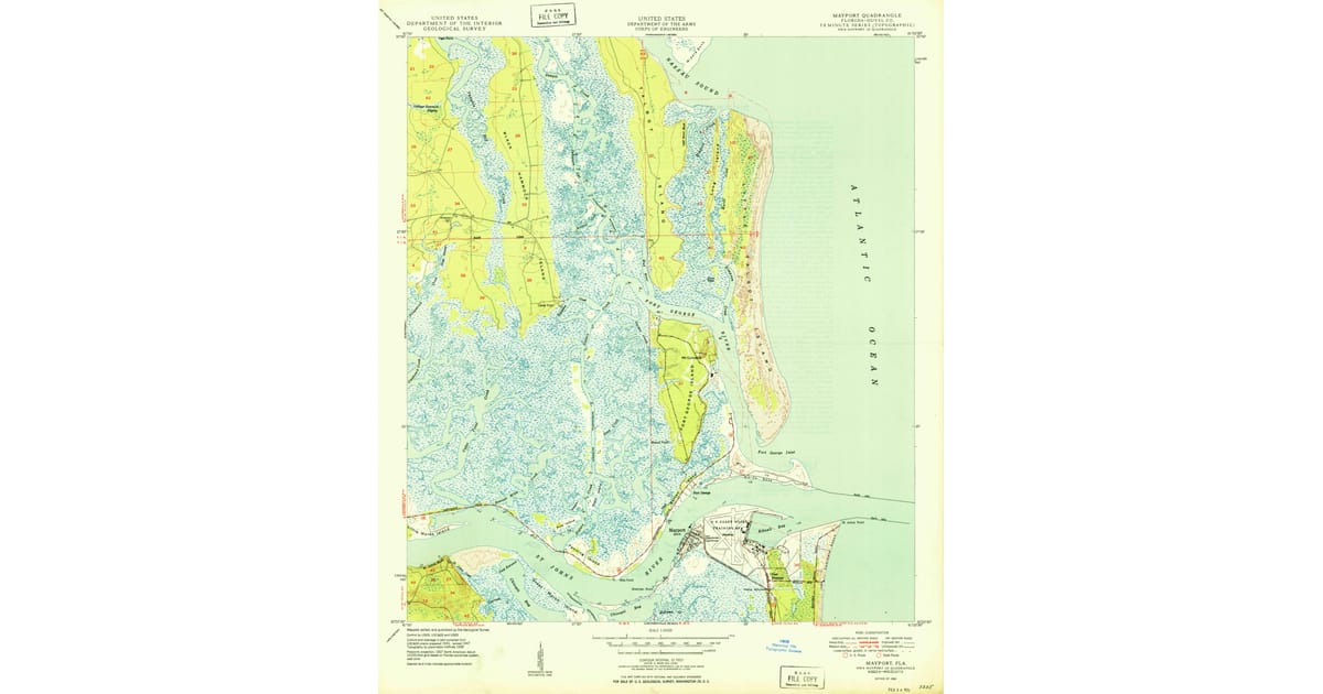 1950s Maps of Mayport, Jacksonville | Pastmaps