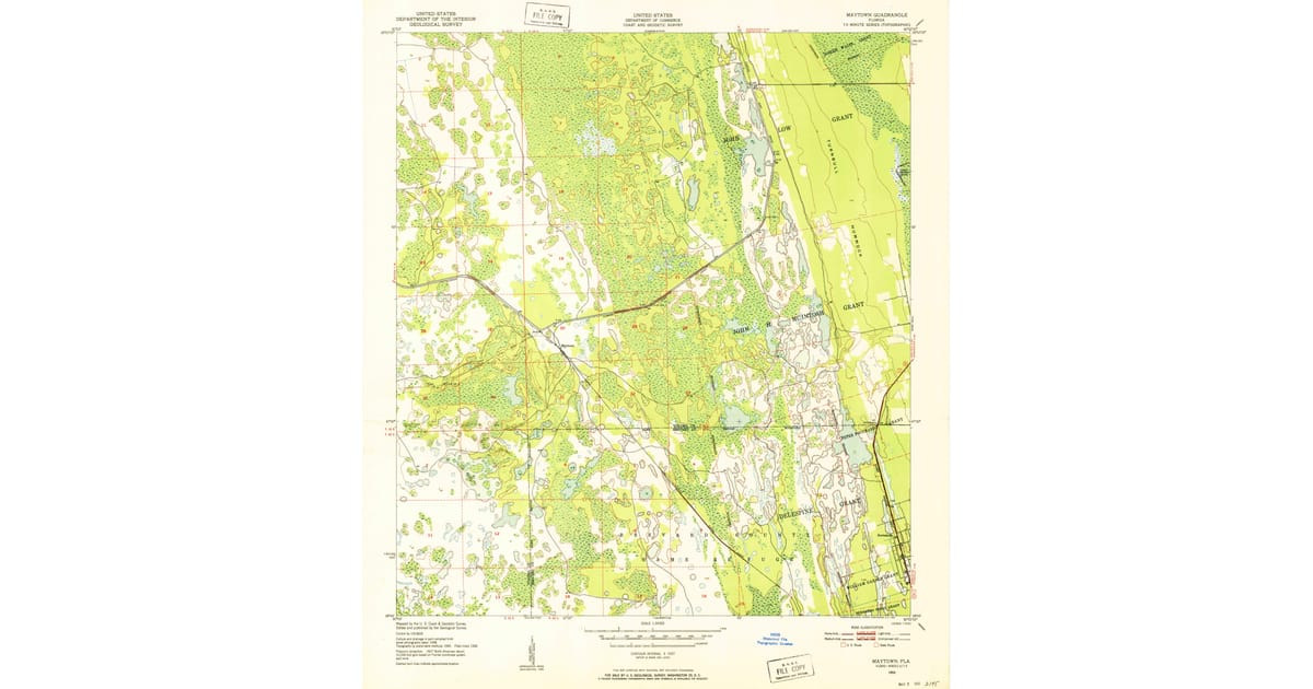 1950s Maps of Brevard County, FL | Pastmaps