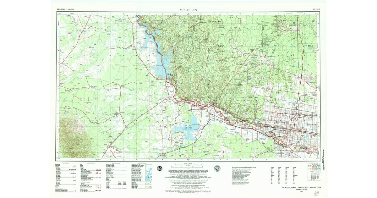 1980s Maps of Daniel Ozuna Colonia, Peñitas | Pastmaps