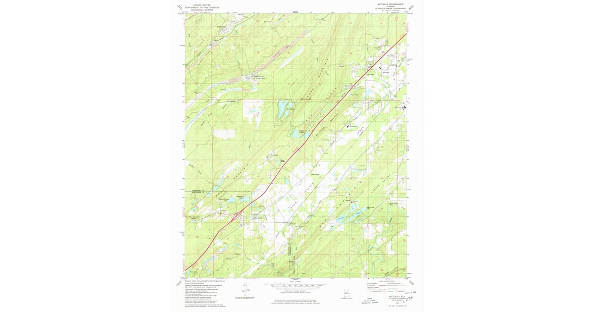 1980s Maps of Lake View, AL | Pastmaps