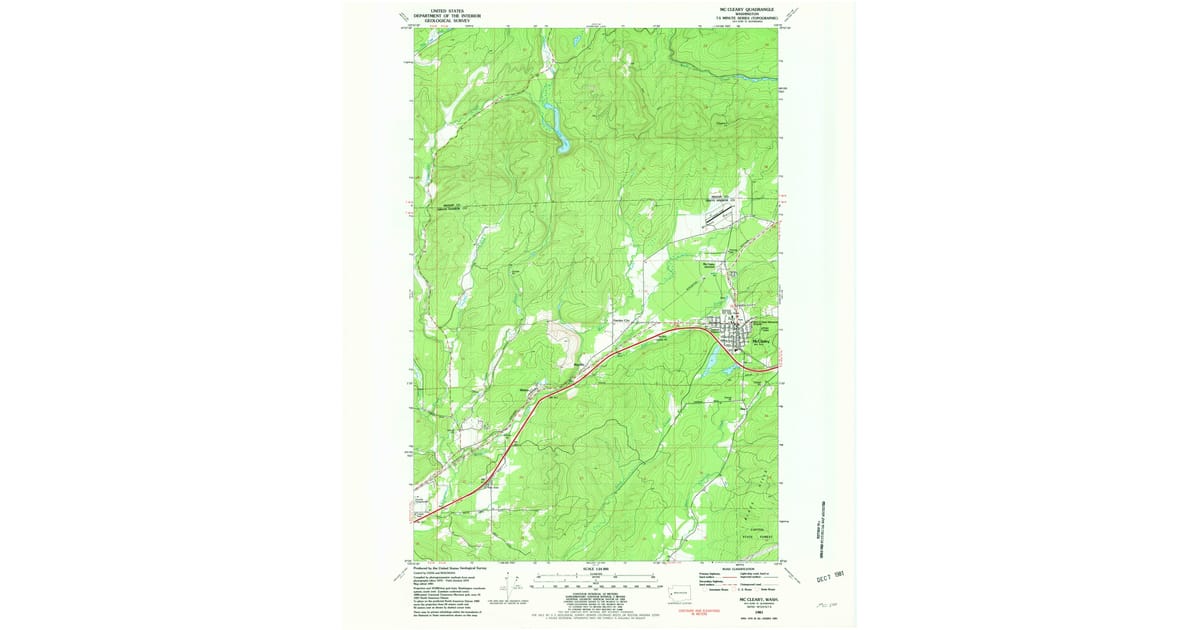 1980s Maps of Mason County, WA | Pastmaps