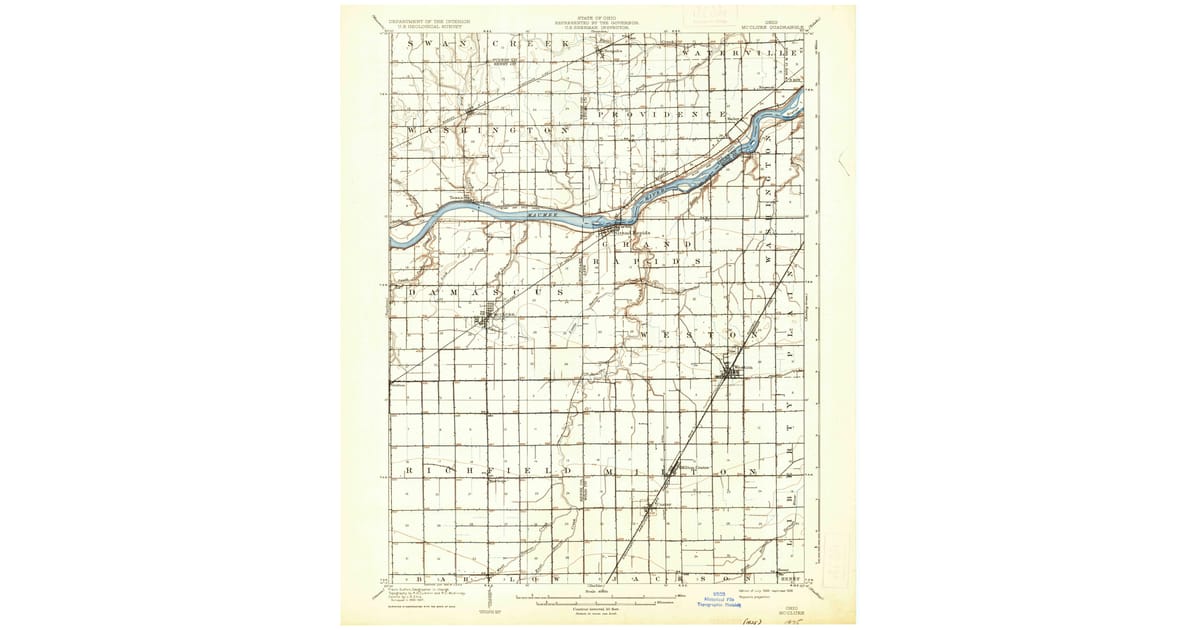 Old Maps of Neapolis, OH for Academic Research | Pastmaps