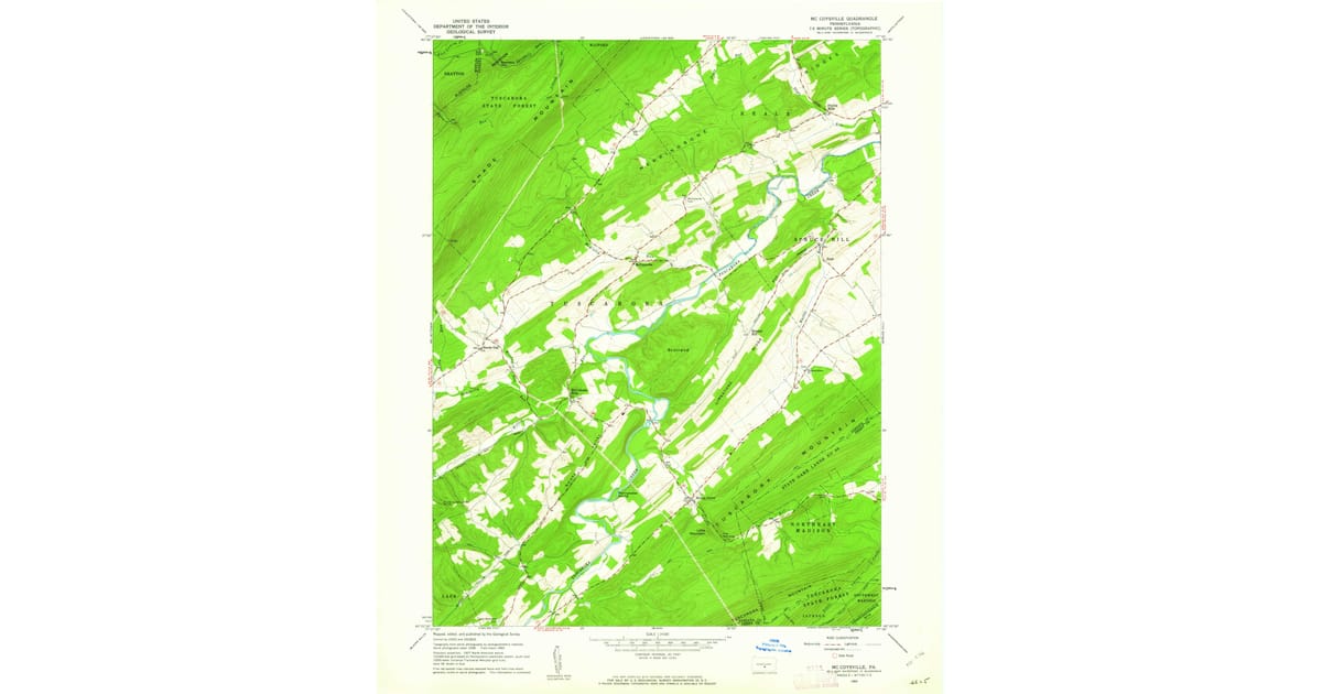 1960s Maps of Perry County, PA | Pastmaps