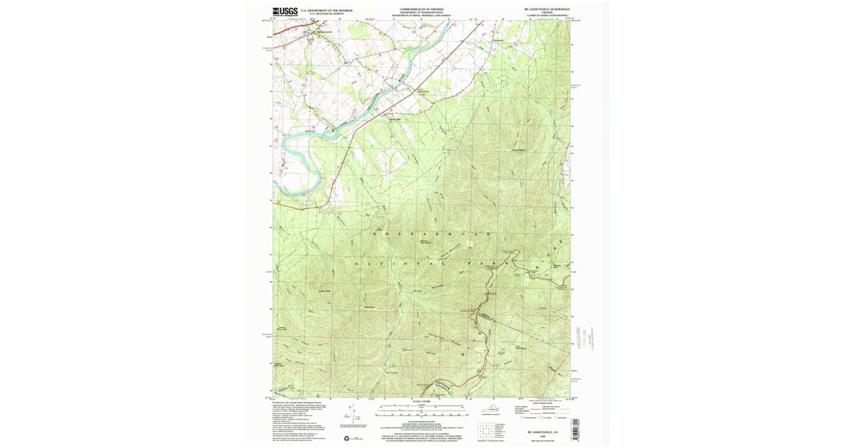 1990s Maps of Island Ford, VA | Pastmaps