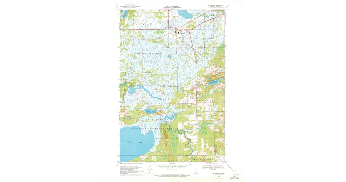 1970 Map of Mc Gregor, Aitkin County, MN — High-Res | Pastmaps
