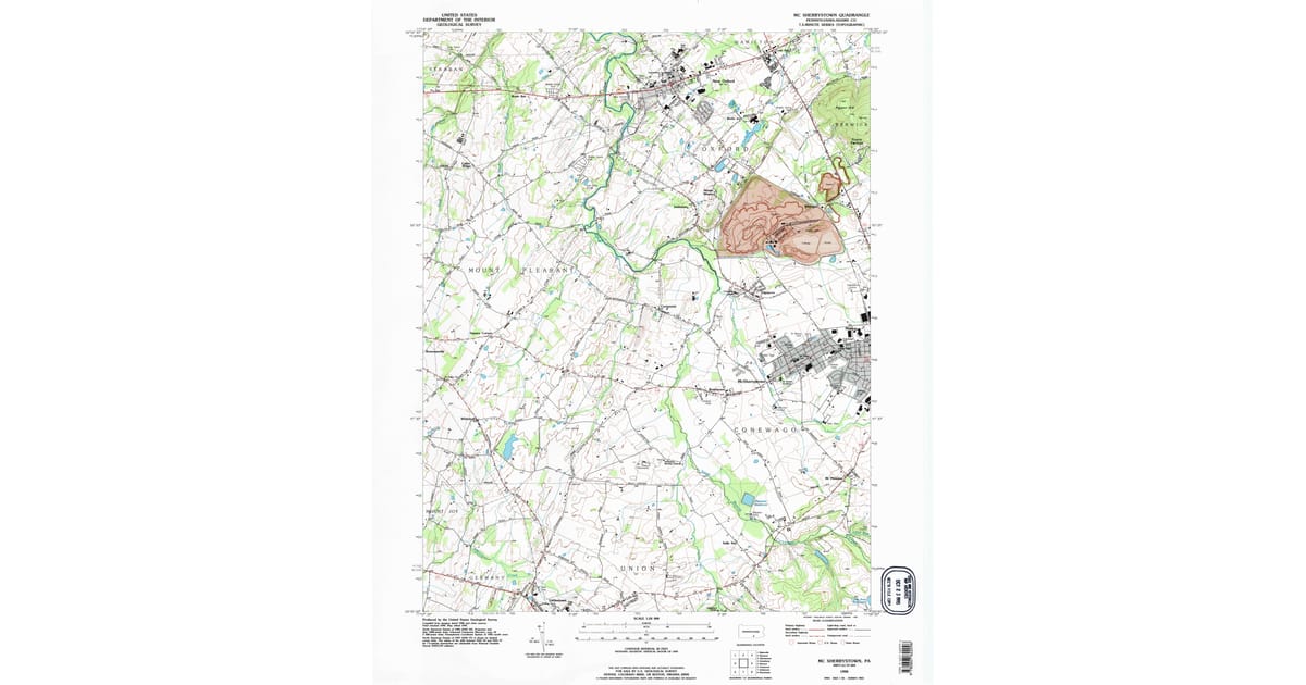 1990s Maps of Germany Township, PA | Pastmaps