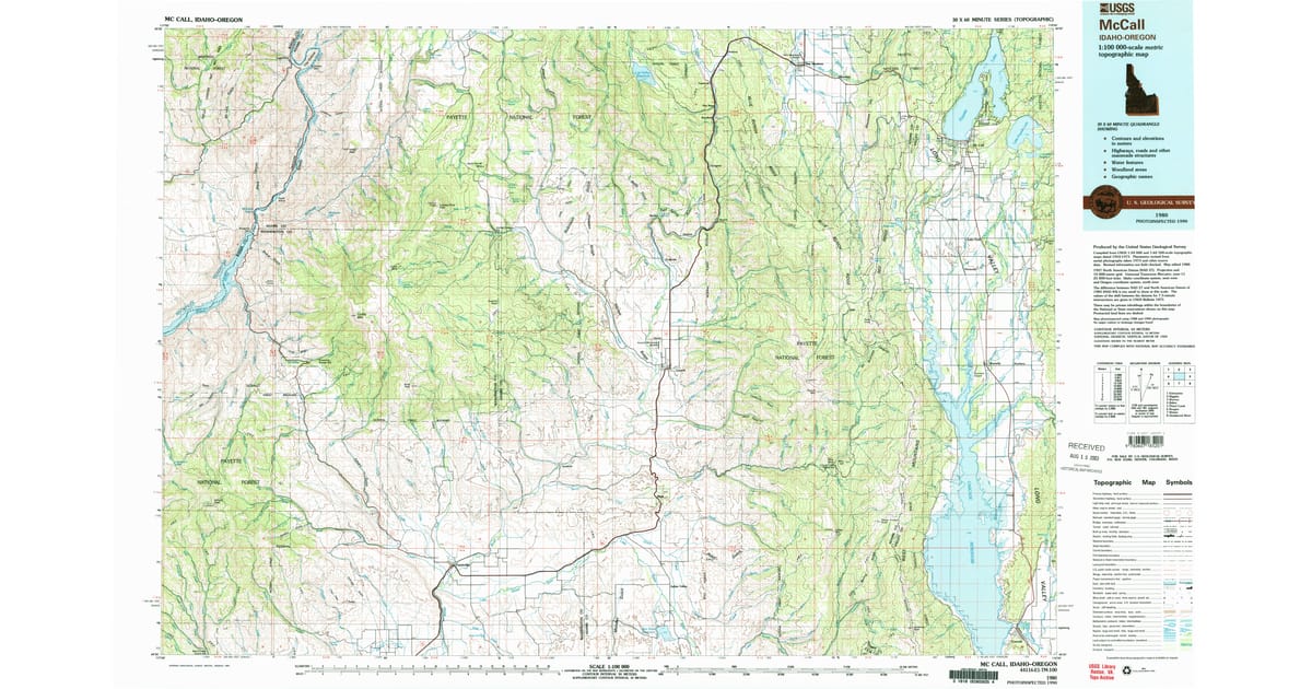 1980s Maps of Gem County, ID | Pastmaps